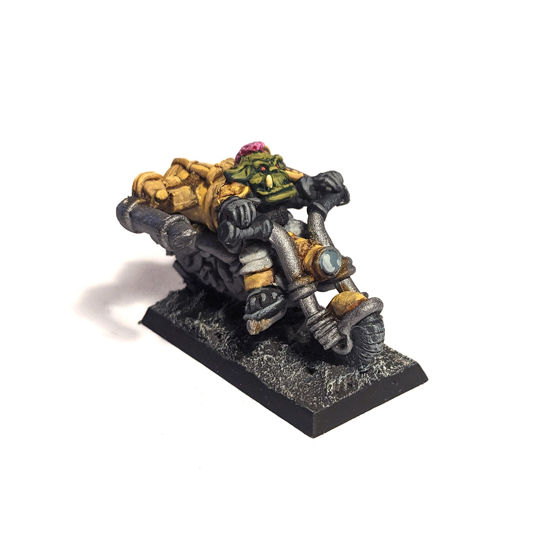 Space Orc Biker 1 - Mohawk – Warblade Miniatures